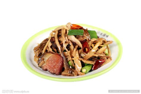 笋干炒腊肉摄影图 传统美食 餐饮美食 摄影图库 昵图网