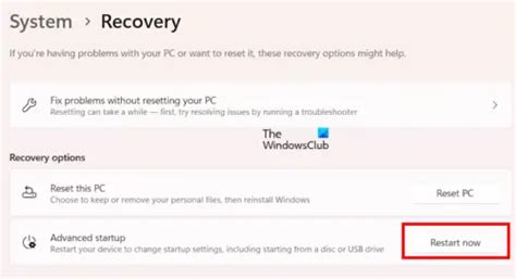 Cannot Boot Into Windows Recovery Environment