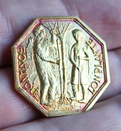 Ancienne Medaille Jeton Bronze Voeux Les Plus Vifs Eur Picclick Fr