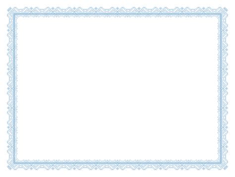Modern Blue Certificate Border Design Vector Border Certificate Border Modern Certificate