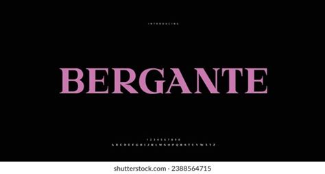 Elegant Font Uppercase Lowercase Number Classic Stock Vector Royalty