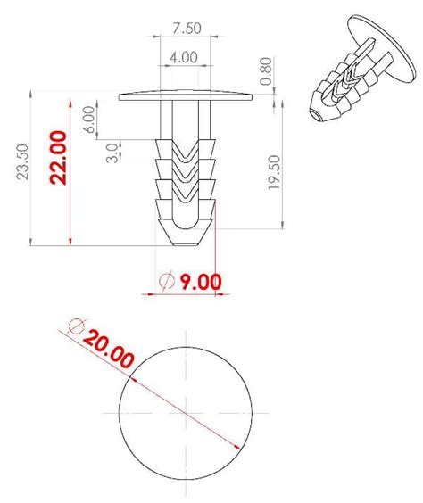 Grampo de Forro Interno Corpo Maior Cabeça Grande FIAT Bravo Fiorino Tempra Tipo Marea Palio