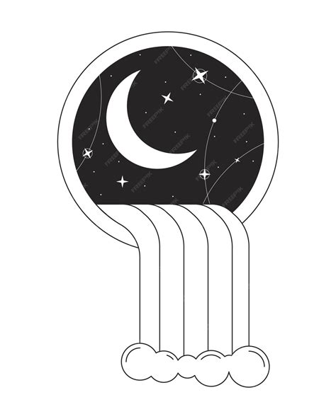 Crescent Clipart Black And White