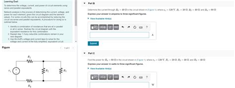 Solved Part B Learning Goal To Determine The Voltage Chegg Com
