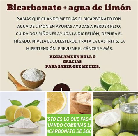 Preparar limón con bicarbonato para adelgazar La Cura Natural