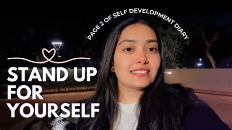 Stand Up For Yourself Page 2 Of Self Development Diary By Pooja