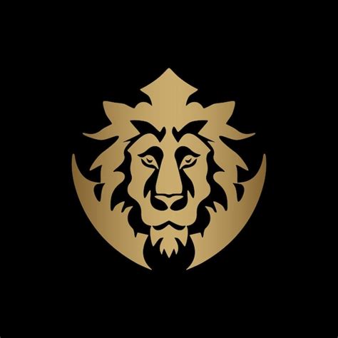 Conception Du Logo Du Lion Héraldique Vecteur De Symbole Dicône