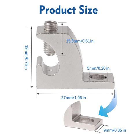 6pcs Grounding Lug Aluminum Lay In Connector Grounding