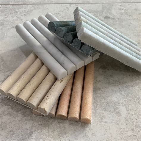 Marble Mosaics Mini Fluted Urban Tile Company Capalaba Brisbane Wynnum Cleveland