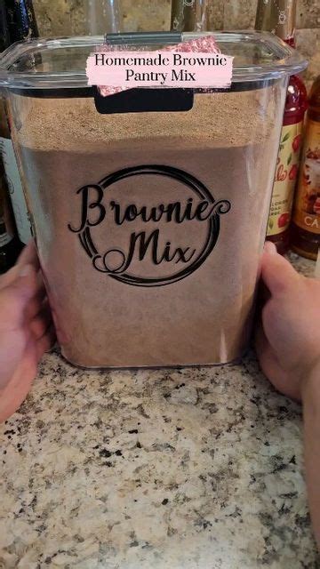 The Craftologist On Instagram Brownie Mix For Your Pantry Pantry Dry