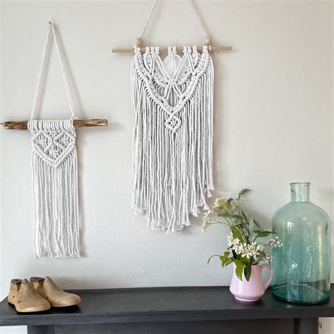 The Love Macramé Wall Hangings Duo Digital Download Makebox And Co