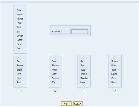SAP ABAP Central Simple Number Game