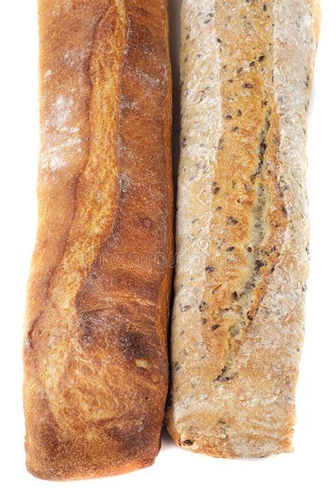 Pan Aislado En El Fondo Blanco Foto De Archivo Imagen De Alimento