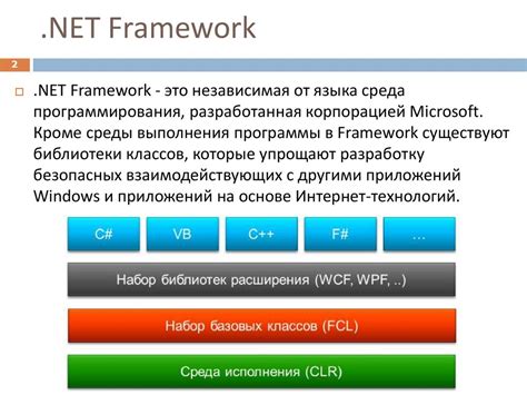 Net Framework что такое Что такое Net Framework и зачем он нужен