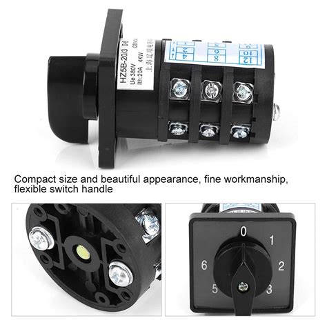 Controls Indicators Changeover Switch A V W HZ B Terminals Rotary Changeover