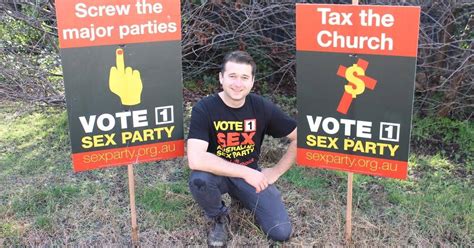 Election 2016 Sex Party Told To Take Down Offensive Corflutes The