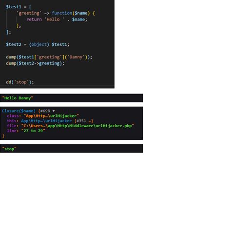 Laravel How Do You Call A Function With Parameters In A Php Object
