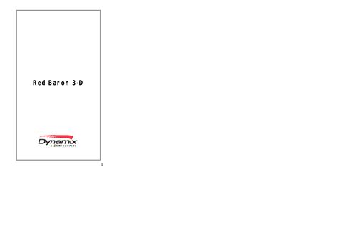 Red Baron 3d Manualzz