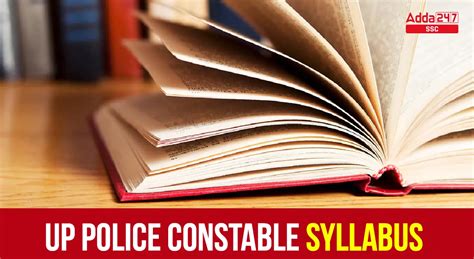 Up Police Constable Syllabus 2024 And Exam Pattern