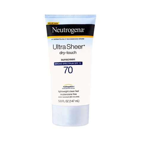 Neutrogena Ultra Sheer Dry Touch Sunscreen Lotion Spf 70 147ml