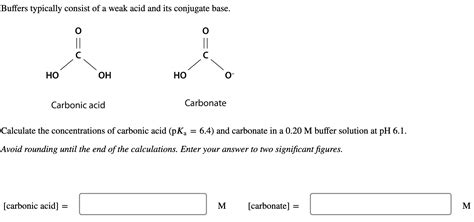 solved buffers typically consist of a weak acid and its