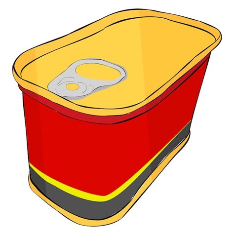 Premium Vector Corned Beef Can Simple Vector Hand Draw Doodle Sketch At White