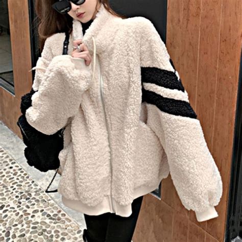 인기 여성아우터 양털 후리스 뽀글이 패션 집업점퍼 오버핏 에이블리