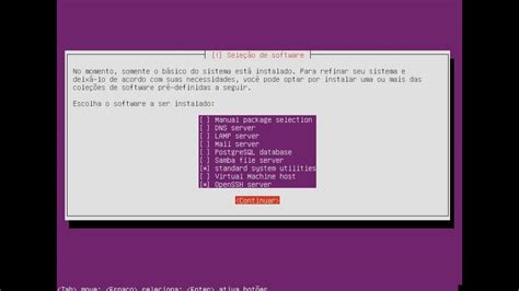 Instalação Do Ubuntu Server 1604 Lts Youtube