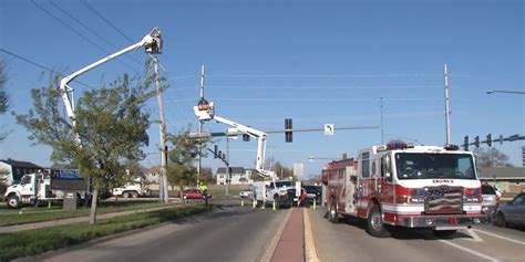 Accident Leaves Hundreds Without Power After Semi Truck Snaps Utility Pole