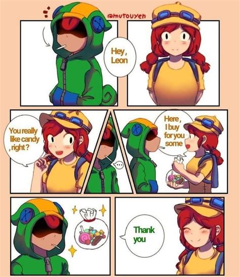 Leon X Jessie Star Comics Brawl Stars