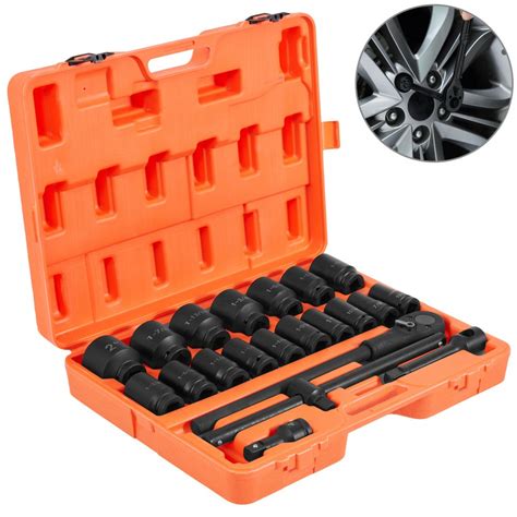 Vevor Impact Socket Set 3 4 Inches 22 Piece Deep Impact Sockets Socket