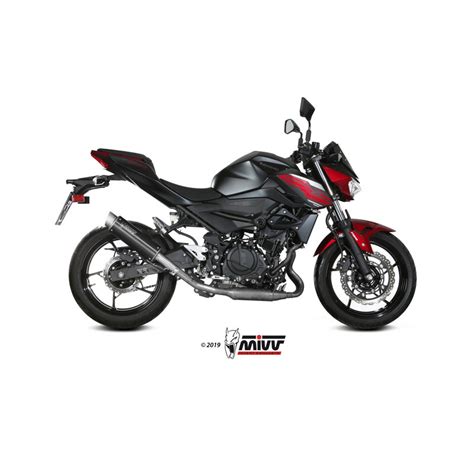 Silencieux MIVV GP Pro Inox Noir Kawasaki Ninja 400 Tech2Roo
