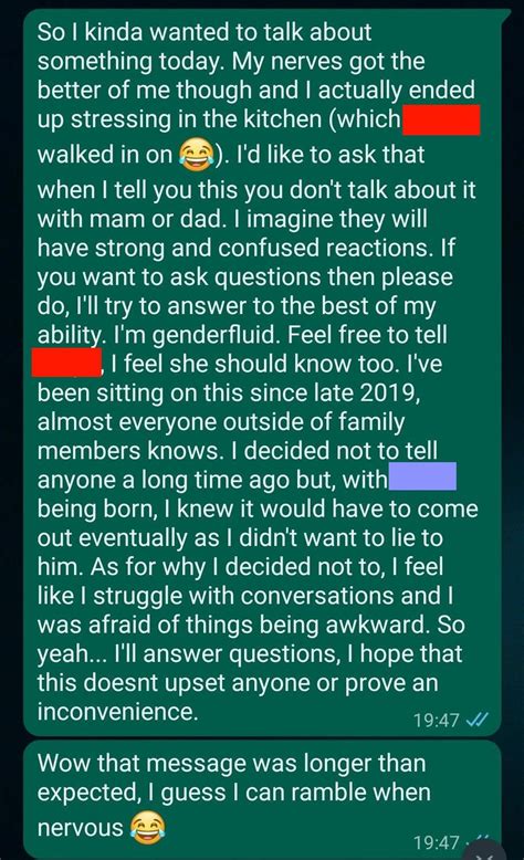 Came Out To My Sisters About Being Genderfluid Rcomingout