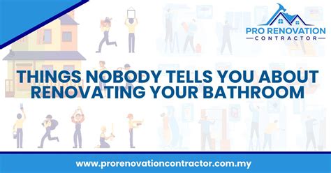 Things Nobody Tells You About Renovating Your Bathroom Pro Renovation