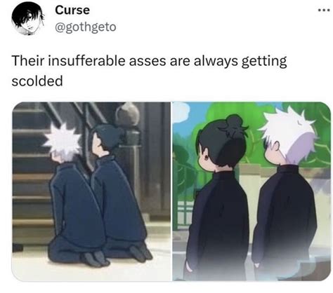 Gojo And Geto Anime Funny Funny Anime Pics Anime Shows