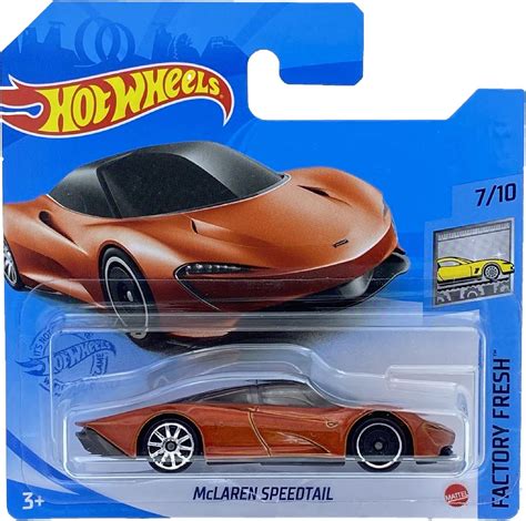 Hot Wheels McLaren Speedtail Orange Factory Fresh Short Card GRY