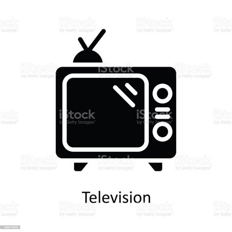 テレビベクター画像のソリッドアイコンデザインイラスト白い背景にネットワークと通信のシンボル Eps 10 ファイル アパートのベクター