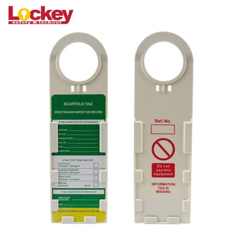 Safety Plastic Scaffold Tag Holder Printable Warning Scaffolding