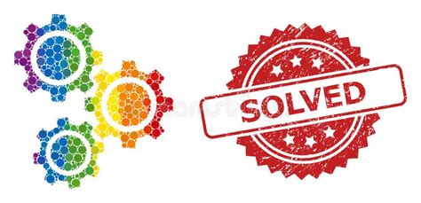 Solved Stamp Solution To Problem Challenge Overcome Stock Illustration