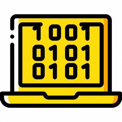 Binary Data Laptop Security Secure Icon Download On Iconfinder