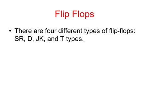 Flip Flops Sequential Circuit And Types Ppt Programming Languages