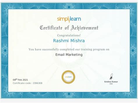 Rashmi Mishra On Linkedin Thankyou Simplilearn ️