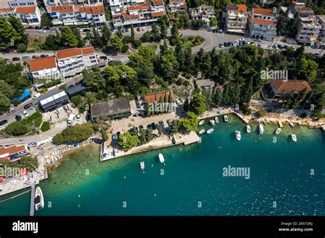 Panoramic Aaerial View Of Neum Only Coastal Town In Bosnia And