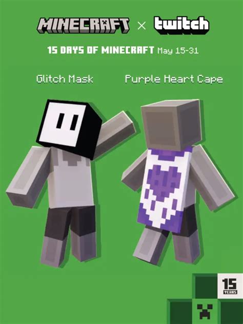How To Get The Minecraft Twitch Cape And Glitch Mask