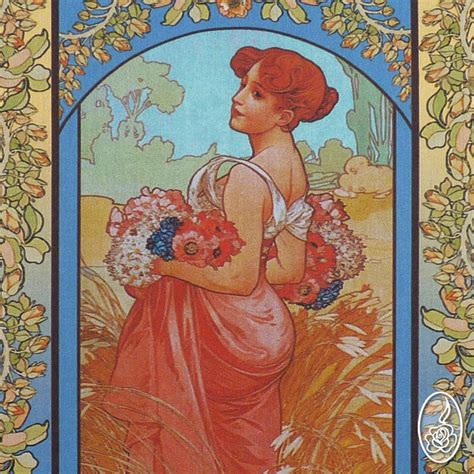 Látkový Panel Alfons Mucha Léto Potvor Pomáhat Tvořit