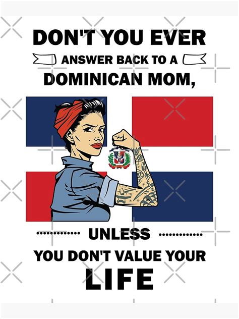 Dominican Mom Funny Angry Mother Jokes Poster For Sale By Yosefka20