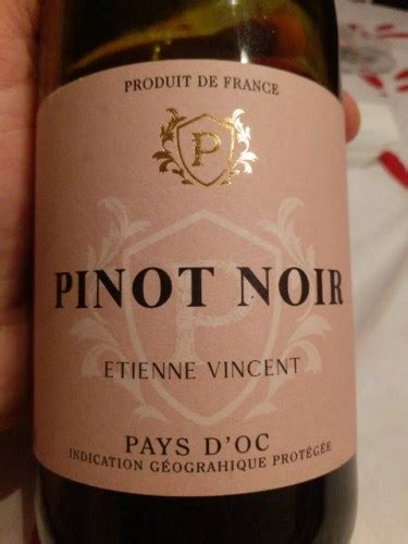 Aldi Etienne Vincent Pinot Noir Vivino Us