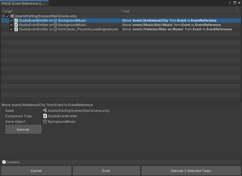 Event Reference Updater