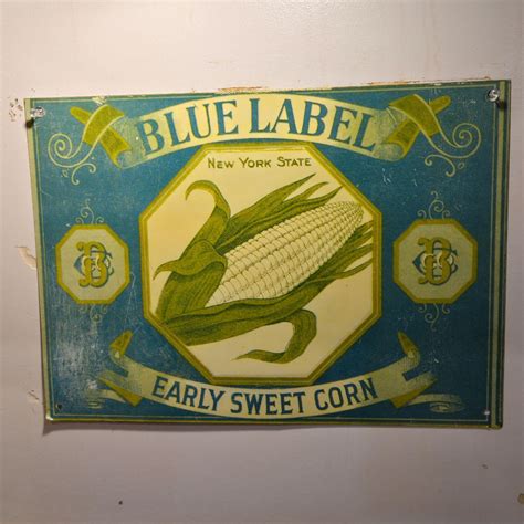 Ny Blue Label Corn Sign Live And Online Auctions On