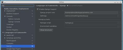 Proyecto Django en producción settings Blog nekmo